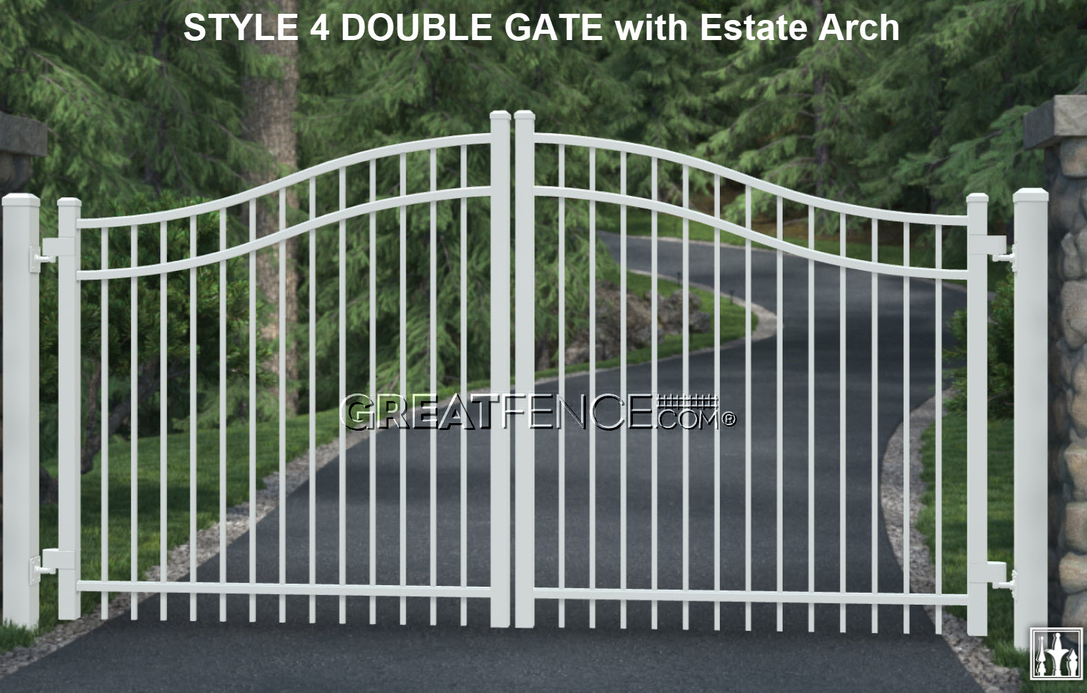 Aluminum Gate Arches | Aluminum Fence and Gate Store - greatfence.com, Inc.